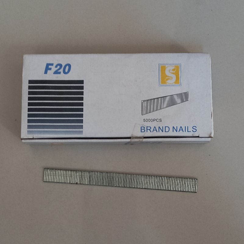 Jual finish nail / paku tembak F20/2cm - 5000pcs/box iee perng | Shopee ...
