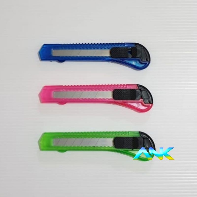 Jual ANEKASTORE07 Pisau Cutter Ukuran Besar 18mm / Transparan Warna ...