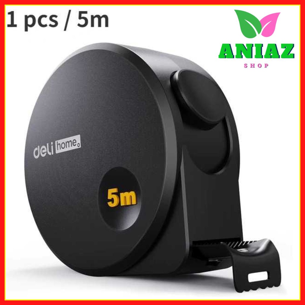 Jual Deli Home Meteran Roll High Precision Self Lock Tape Measure 19 mm 5 m - HT8519 | Shopee ...