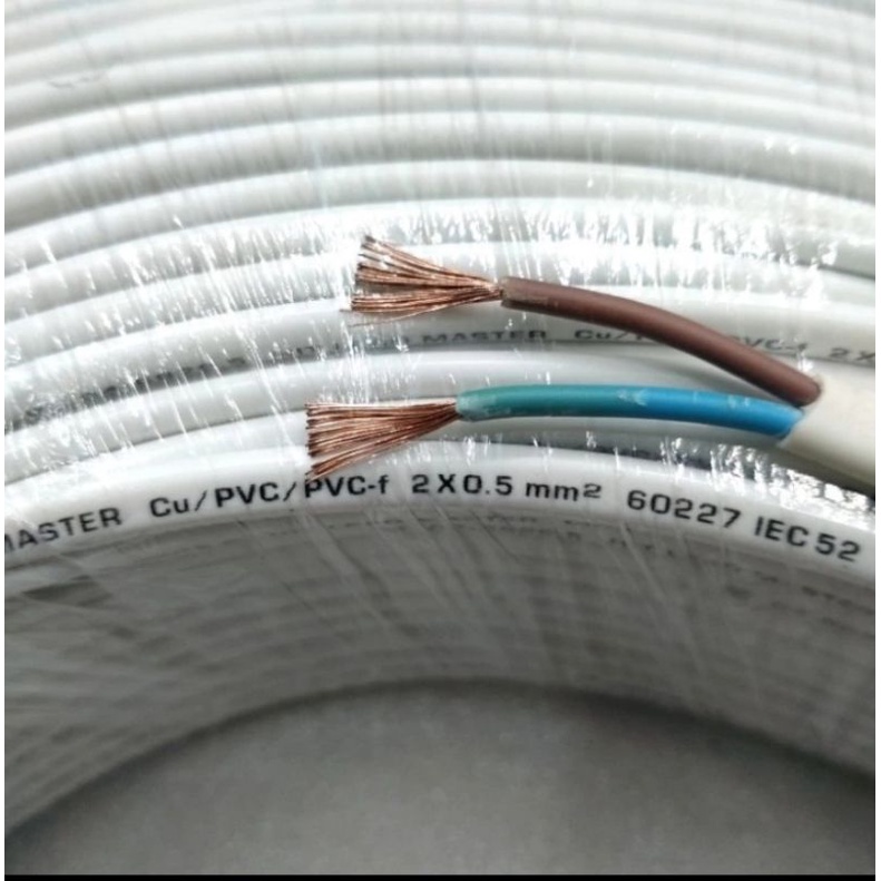 Jual KABEL SERABUT 2X0.50 MM / KABEL LISTRIK NYYHY | Shopee Indonesia