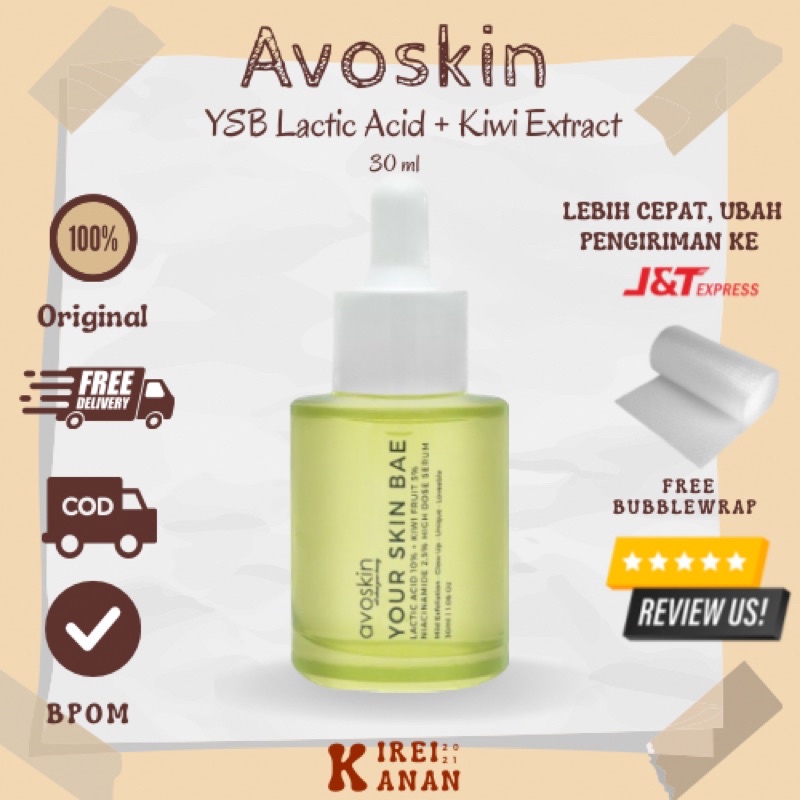 Jual avoskin your skin bae lactic acid 10% + kiwi fruit 5% ...