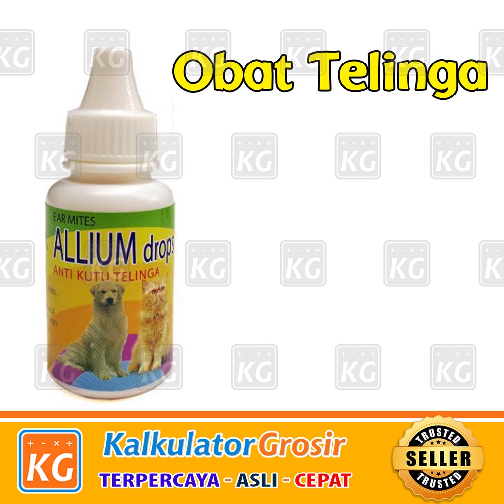 Jual ALLIUM DROP 30ml / Obat Kutu Earmite Tetes / Ear Mites Kuping ...