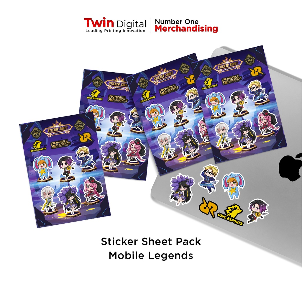 Jual Twindigital Sticker Sheet Pack Mobile Legends Label DIY Laptop ...