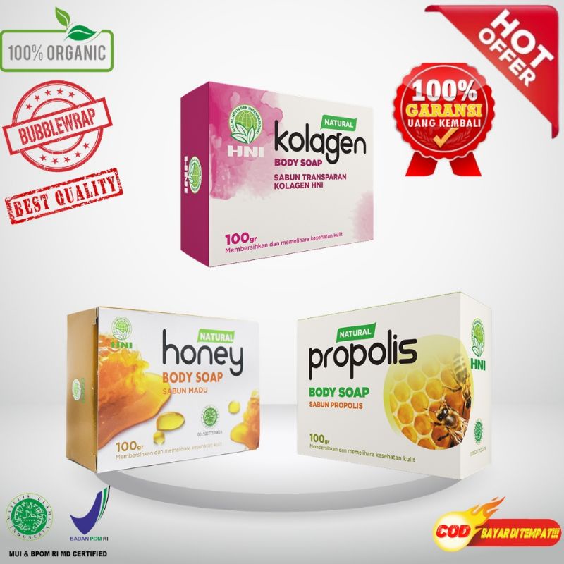 Jual Sabun Kolagen Honey Propolis hni hpai | Shopee Indonesia