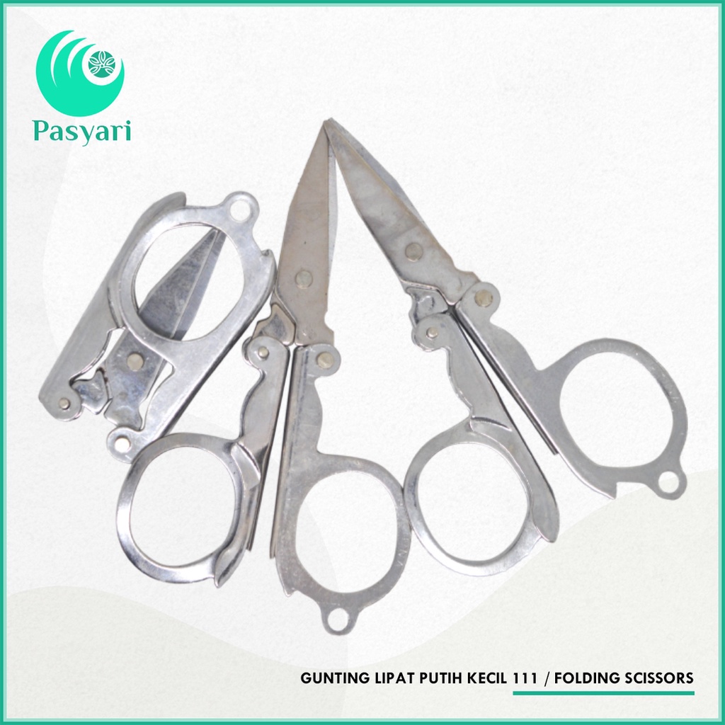Jual Gunting Lipat Putih Kecil 111 / Folding Scissors | Shopee Indonesia