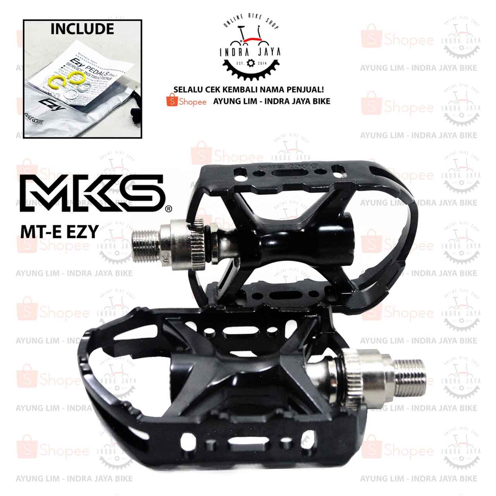 Jual MKS PEDAL MT-E EZY - BLACK | Shopee Indonesia