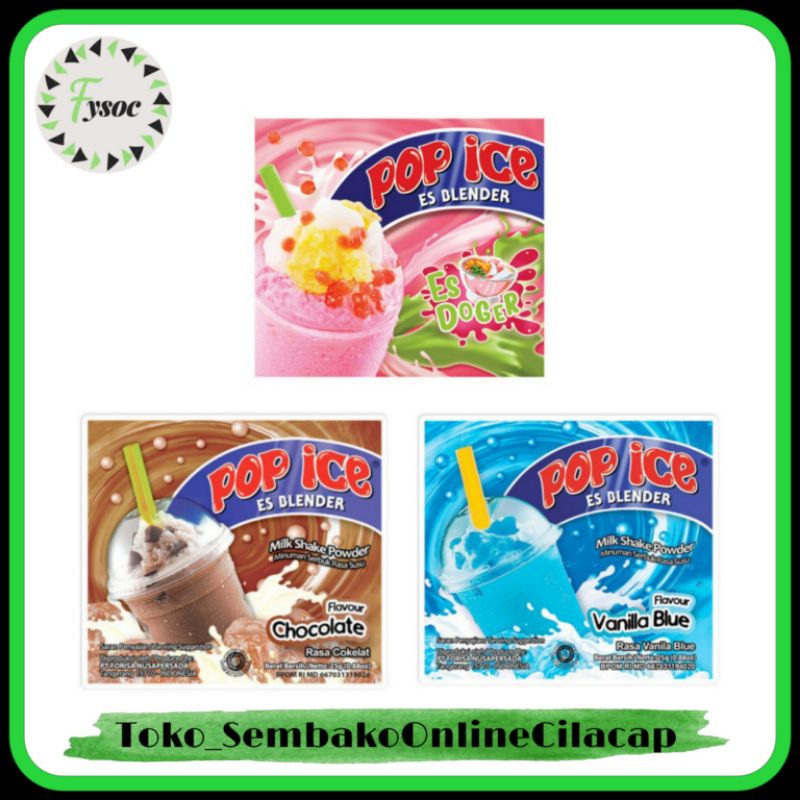 Jual POP ICE 25 GR | MINUMAN SERBUK BLENDER | Shopee Indonesia