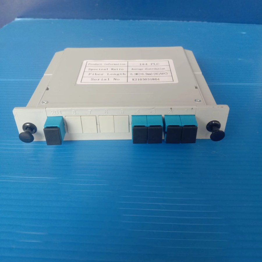 Jual Passive Splitter PLC BOX FO 1:4 SC UPC Fiber Optik Pasif Spliter ...
