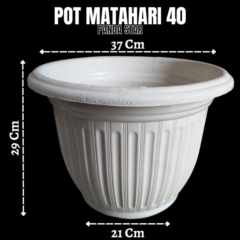 Jual Pot Matahari 40 Panda Star / Pot Bunga / Pot Tanaman / Pot Murah ...