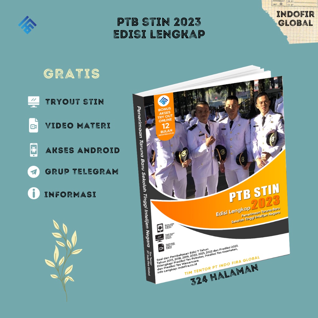 Jual Buku Soal dan Pembahasan PTB STIN 2024 (Edisi Lengkap) + Bonus ...