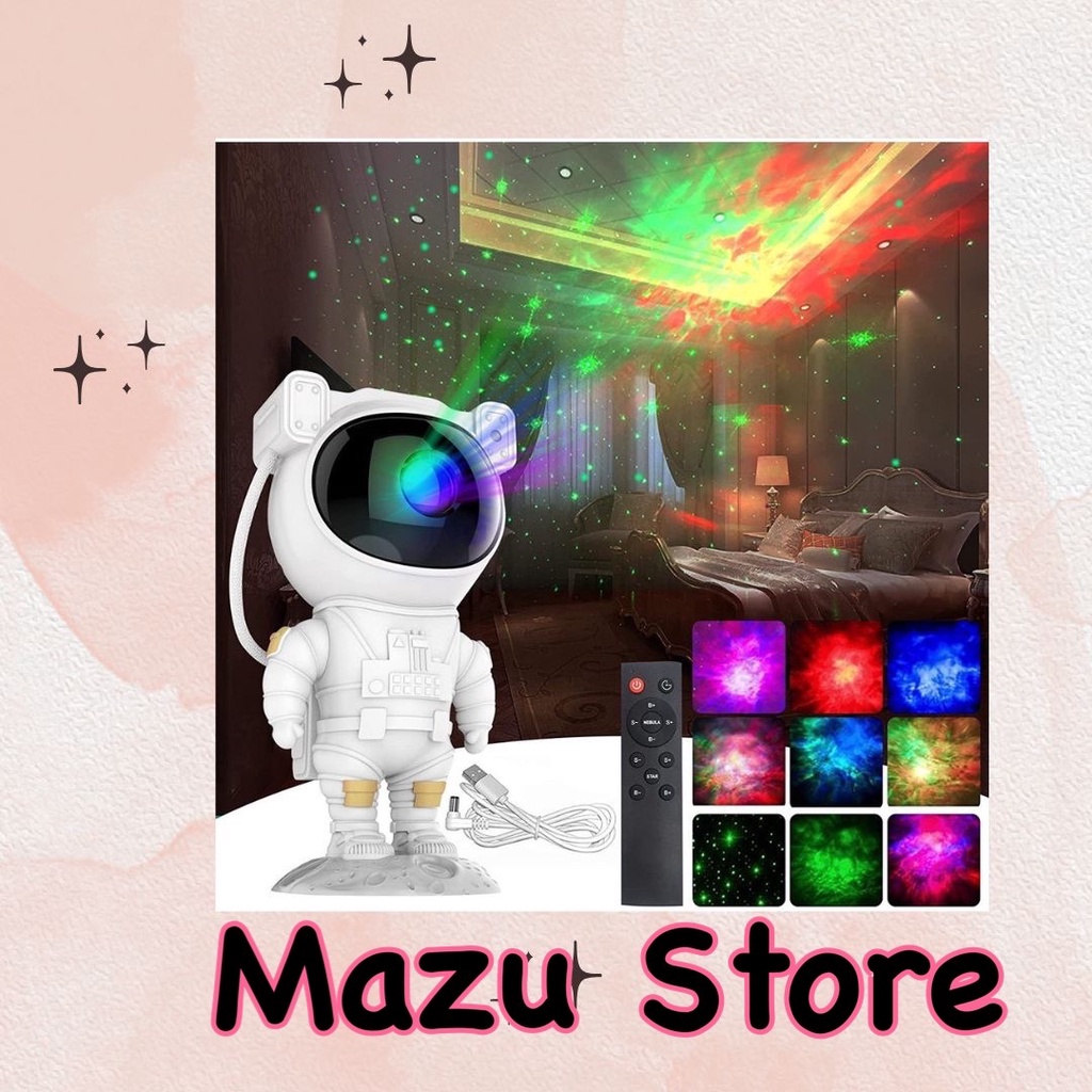 Jual Galaxy Star Projector Night Light Astronot Starry Sky Lamp Home ...