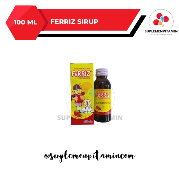 Jual Ferriz Sirup 100ml Vitamin Zat Besi untuk Anak Original - Botol ...