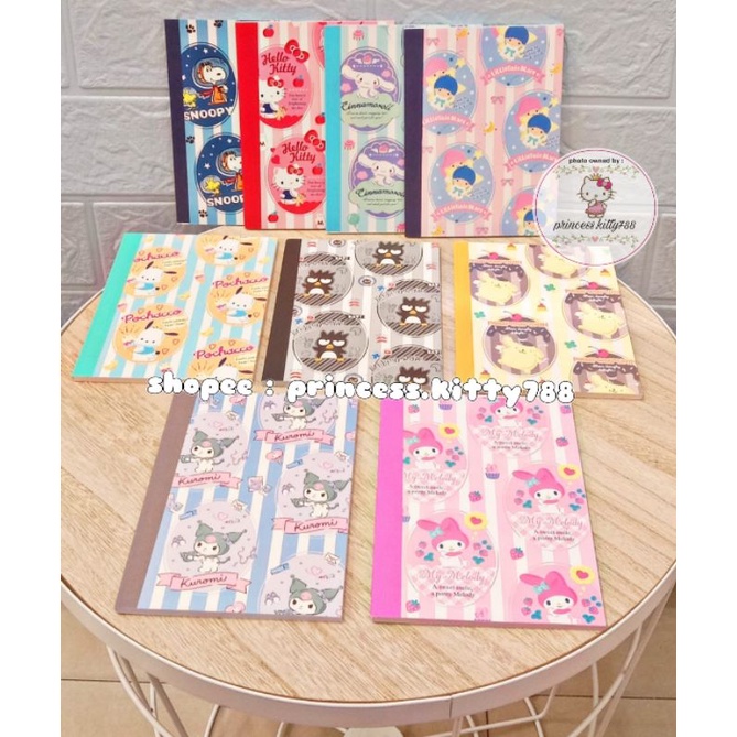 Jual BUKU TULIS MEMO KECIL KARAKTER HELLO KITTY CINNAMOROLL MELODY ...