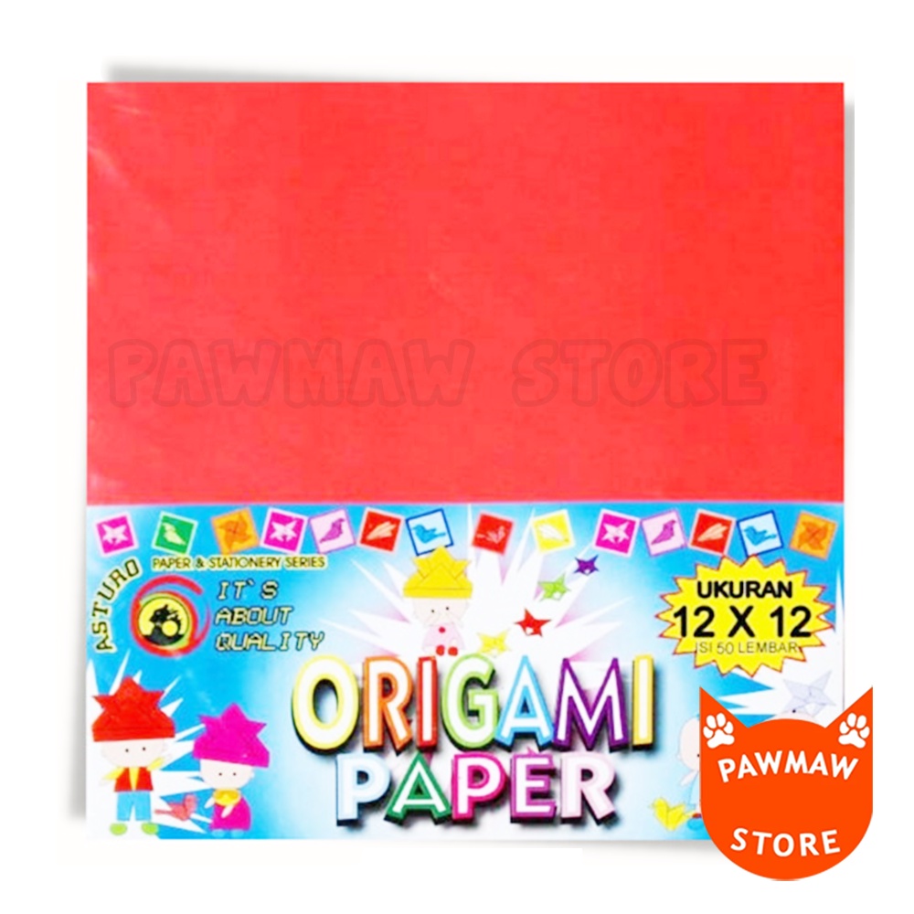 Jual Kertas Origami biasa Ukuran 12x12 Asturo | Shopee Indonesia