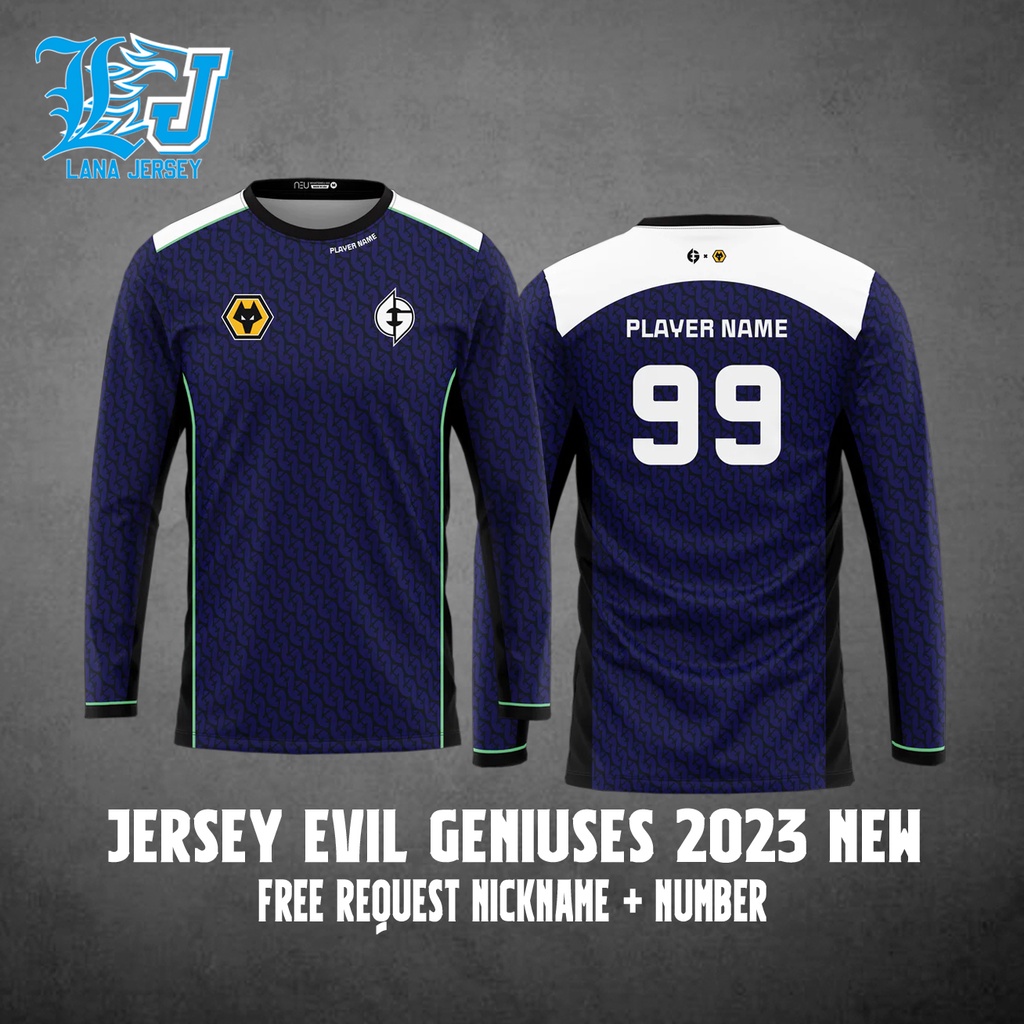 Jual JERSEY EVIL GENIUSES EG 2023 LENGAN PANJANG ( Free Custom Nickname ...