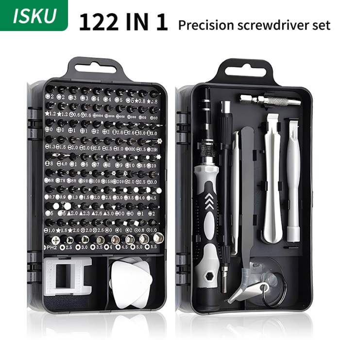 Jual Isku Set Alat Obeng 115 In 1 Kepala Sekrup Yang Dapat Praktis Sebagian | Shopee Indonesia