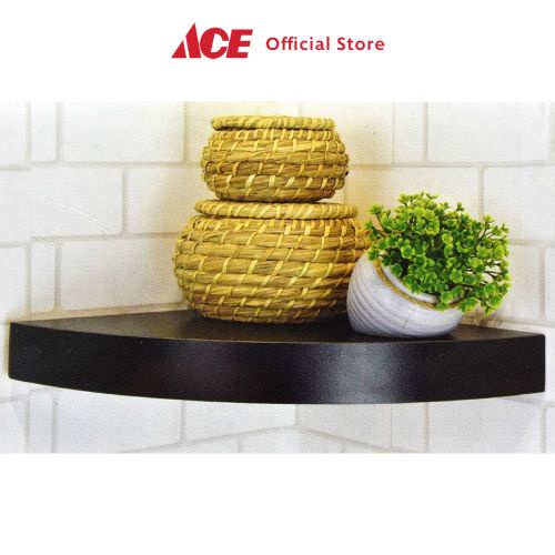 Jual Ace Stora Rak Dinding Sudut - Hitam Decorative Wall Shelf Corner ...
