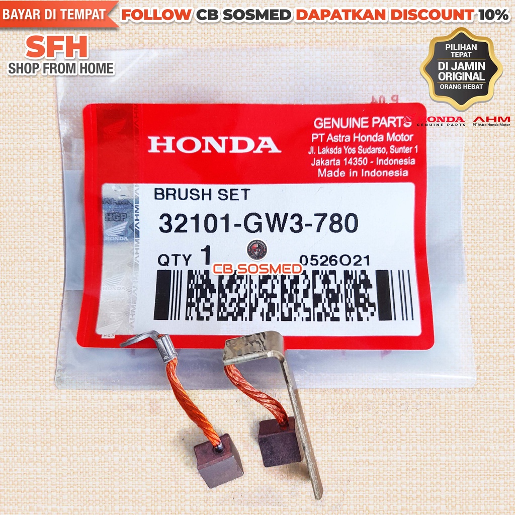 Jual Arang Dinamo Stater Honda Beat Karbu Brush Set Terminal Scoopy ...