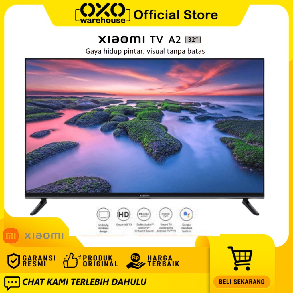 Jual XIAOMI TV 32A2 A2 32" Smart HD Android Digital Low Watt Garansi ...