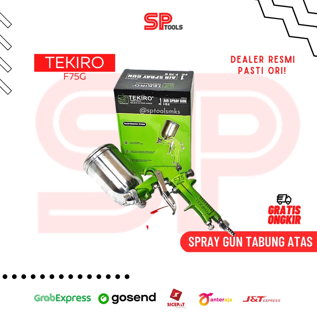 Jual ALAT SPRAY GUN CAT DICO / DUCO TABUNG ATAS F75G F75-G TEKIRO ...