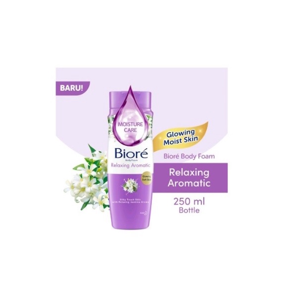 Jual Biore Beauty Body Foam Relaxing Aromatic Botol 250 ml | Shopee Indonesia