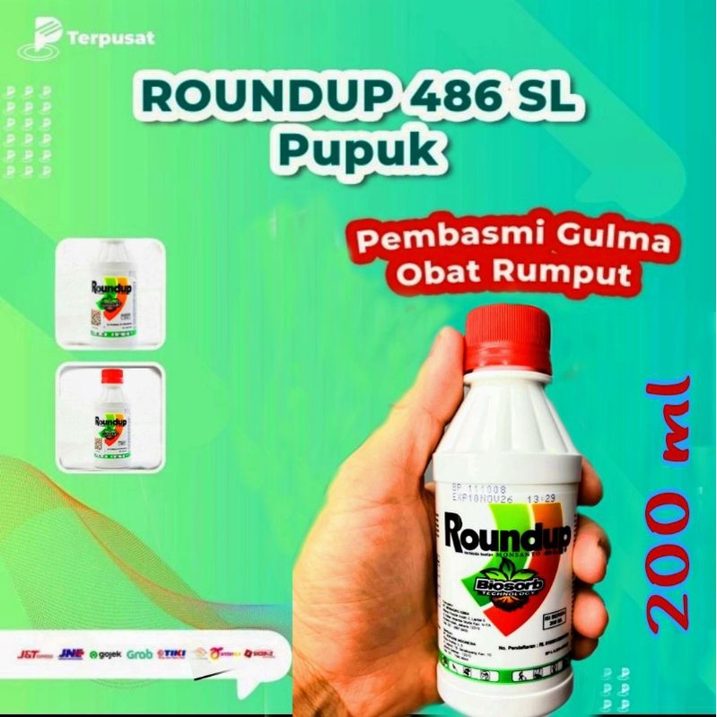 Jual Roundup 486 SL Pembasmi Rumput 200 ml - Obat Tahan Hujan | Shopee ...
