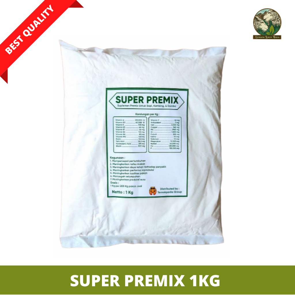 Jual Super Premix 1Kg Vitamin dan Mineral Penggemuk Ternak Kambing Sapi | Shopee Indonesia