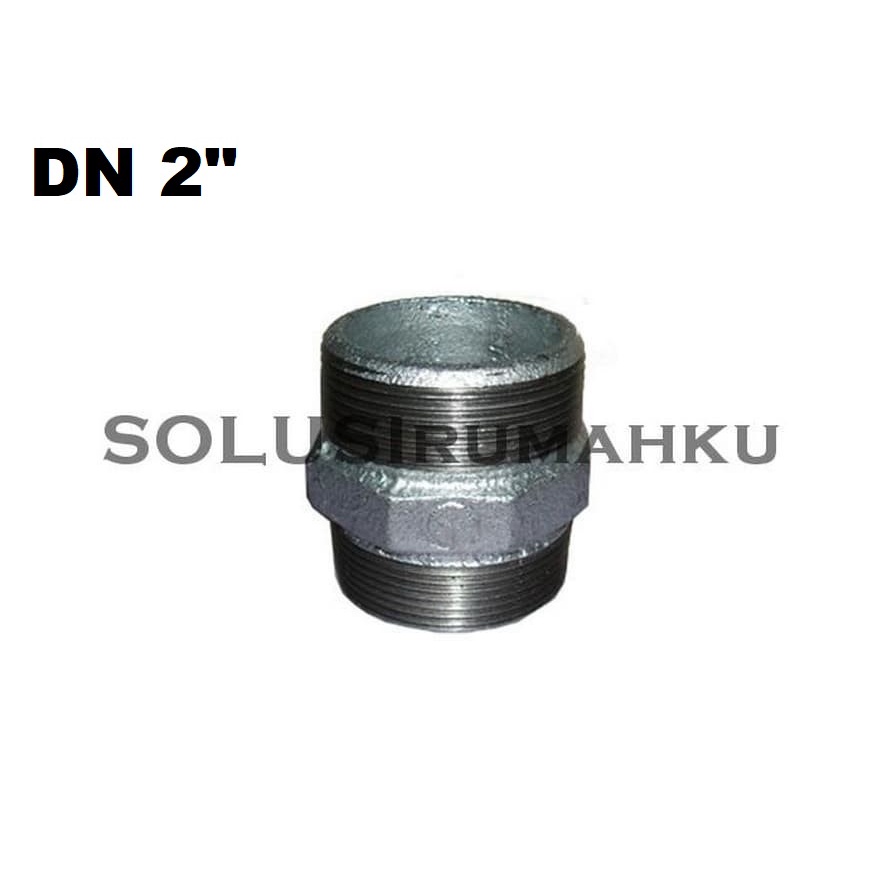 Jual Double Nepple Galvanis 2” Dobel Dua Nepel Nipple Nipel Besi 2 Inch | Shopee Indonesia