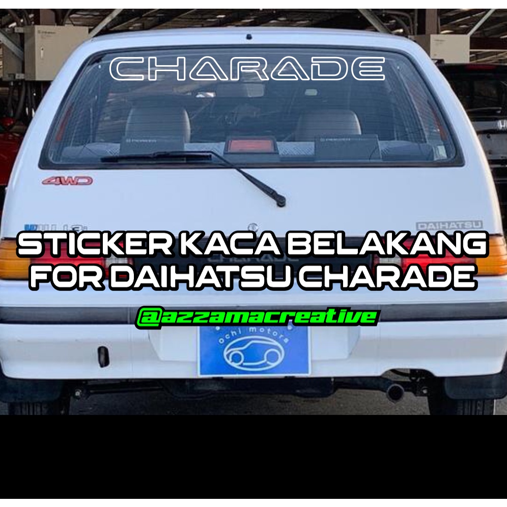 Jual Stiker Daihatsu Charade Sticker kaca Belakang | Shopee Indonesia