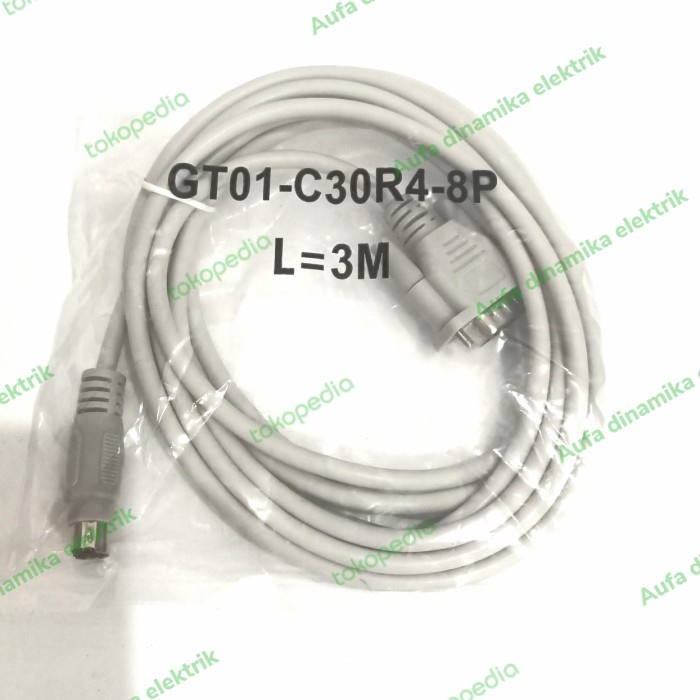 Jual GT01-C30R4-8P GT01C30R48P GT01 C30R4 KABEL KOMUNILASI PLC FX TO HMI GS | Shopee Indonesia