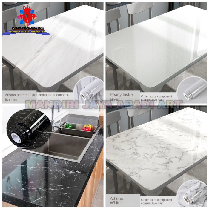 Jual Wallpaper Stiker Lemari Stiker Meja Kayu Kitchen Set Dinding Dapur ...