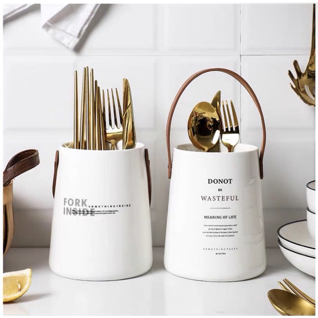 Jual Tempat Sendok Nordic / Vas Bunga / Tempat Penyimpanan Sendok ...