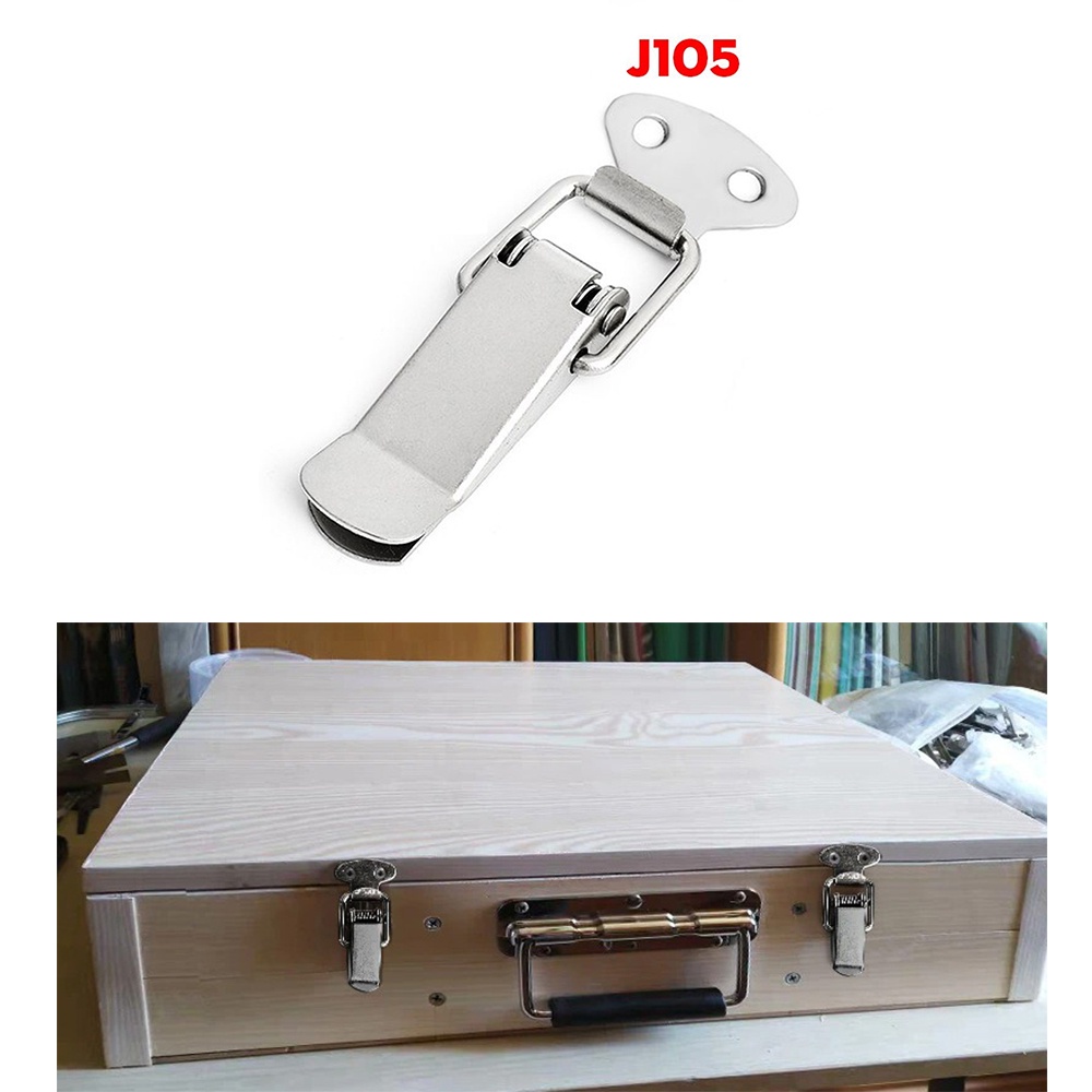 Jual Kancing Kunci Spring Loaded Toggle Latch Catch Hasp J105 | Silver ...