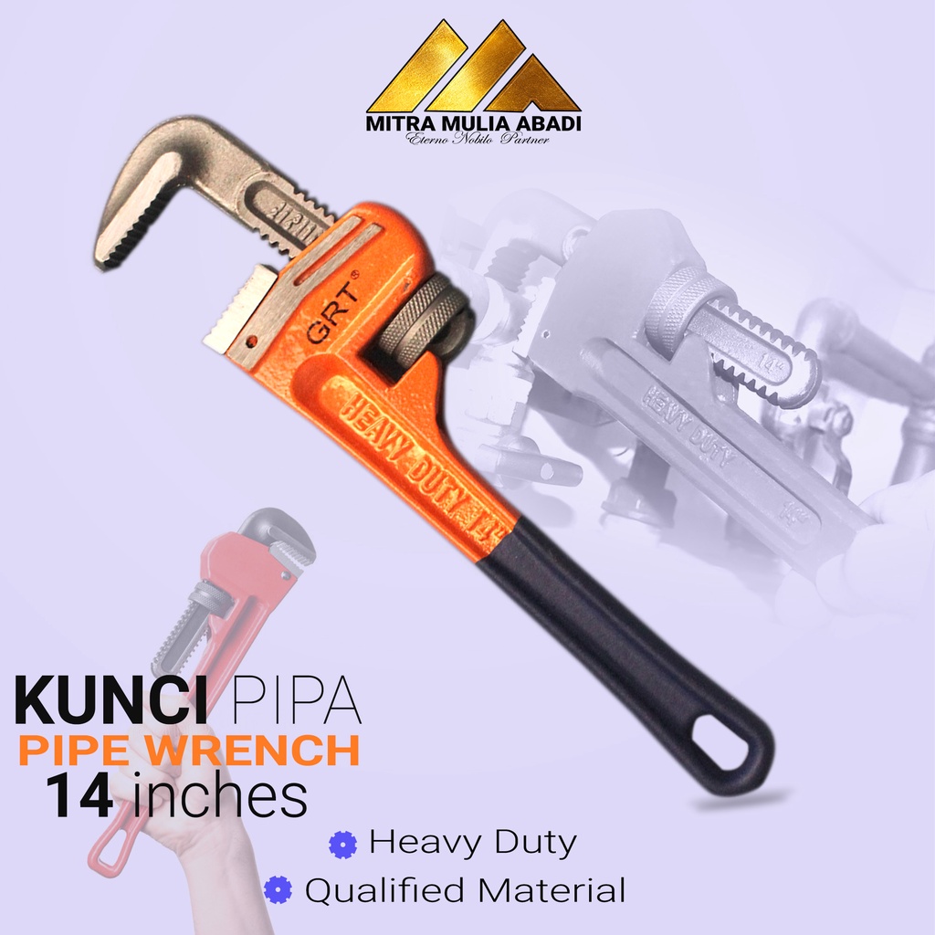 Jual Kunci Pipa 14 inch Pipe Wrench Paip Kunci Pas Pipa | Shopee Indonesia