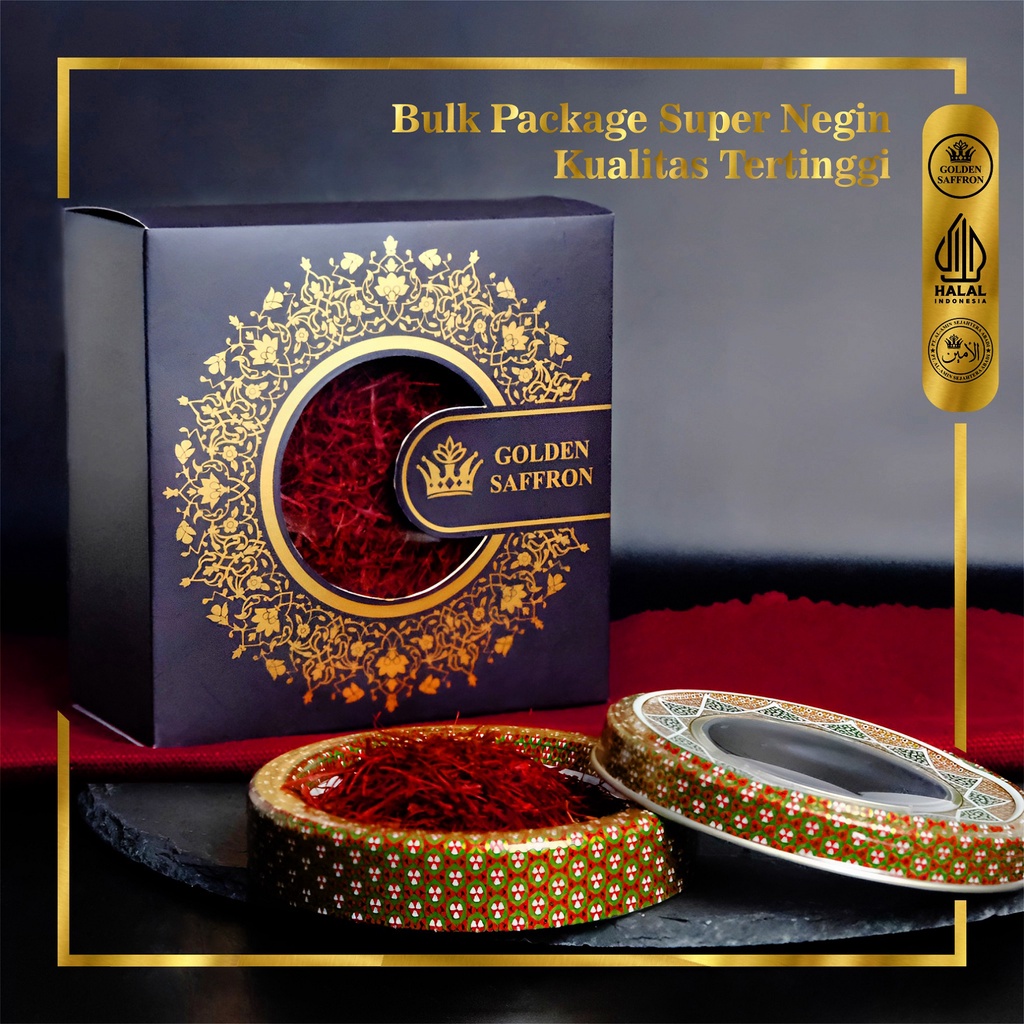 Jual BULK Saffron / Safron Super Negin (Finest Quality A++) 100 Gram ...