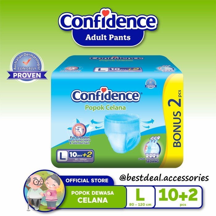 Jual Diaper Confidence Adult Pants L Isi 10 Popok Celana Diapers Dewasa ...