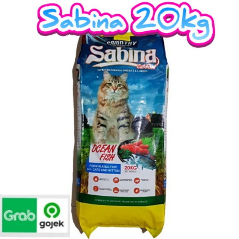 Jual Makanan Kucing Country Sabina Cat 20kg Cat food | Shopee Indonesia