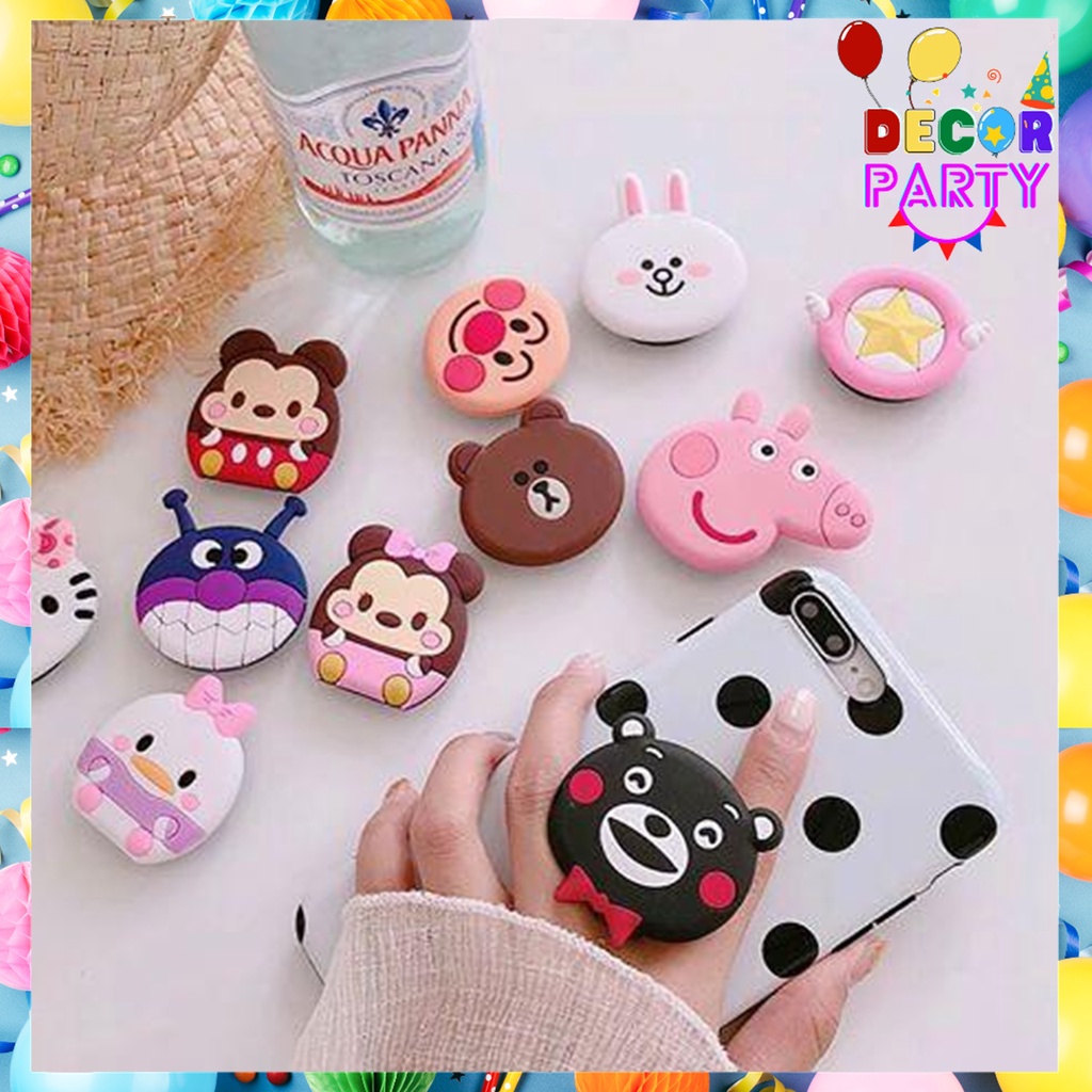 Jual DP Popsocket 3D Karakter Kartun Lucu 3D Cartoon Popsockets ...