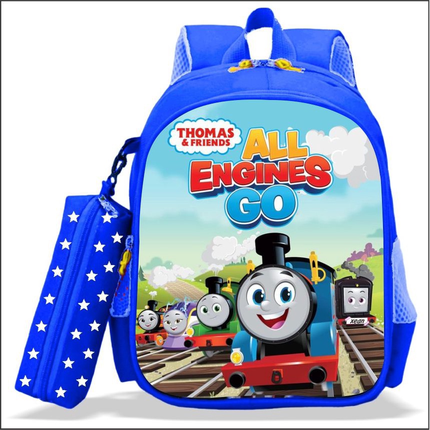 Jual Tas Ransel Sekolah Anak Laki-Laki TK dan SD Karakter THOMAS and ...