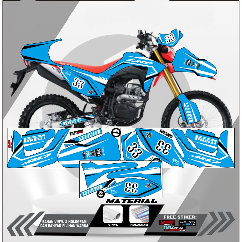 Jual STIKER MOTOR CRF Sticker Variasi STRIPING LIS MOTOR HONDA CRF ...