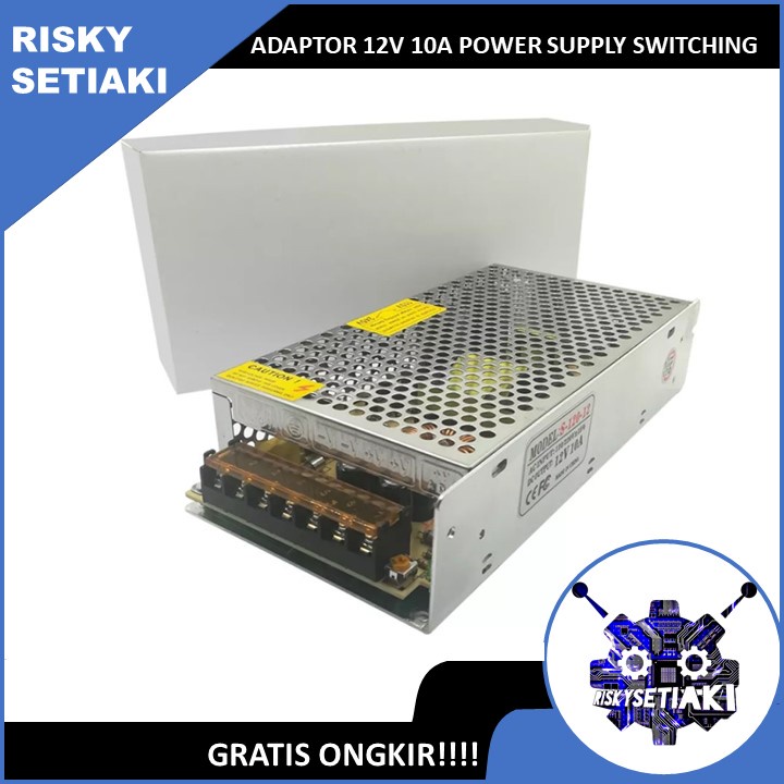 Jual ADAPTOR 12V 10A POWER SUPPLY SWITCHING LED JARING 10 A 12 V DC | Shopee Indonesia