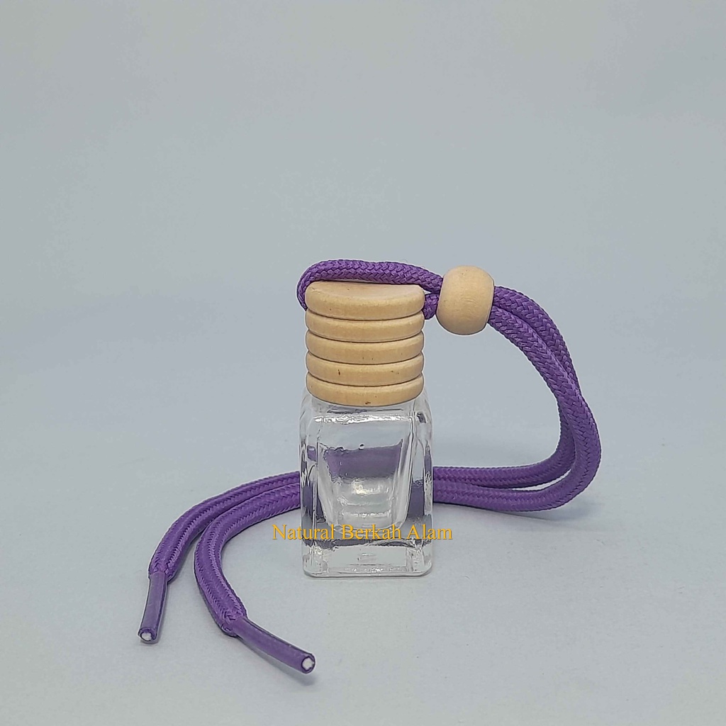 Jual Botol Parfum Gantung 4 Ml Tabung Tutup Kayu Bulat / Botol Kaca ...