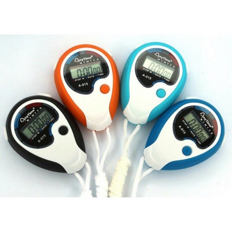 Jual Stopwatch Anytime A015 Penghitung Waktu Plus Jam | Shopee Indonesia