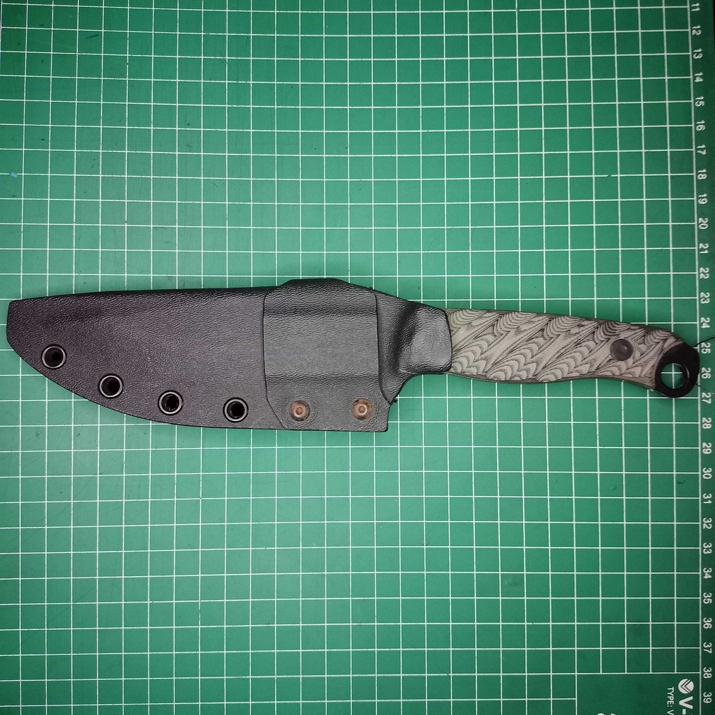 Jual Half Face Blade Triple Blade Grind Custom Made Usa Tiga Mata Tajam With Grip Handle