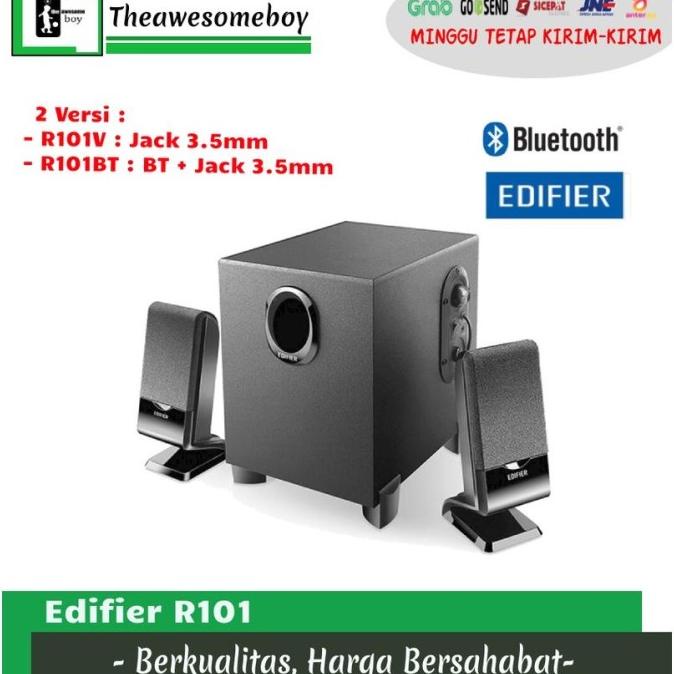 Jual EDIFIER R101BT / R101V 2.1 BLUETOOTH SUBWOOFER SPEAKER MULTIMEDIA ...