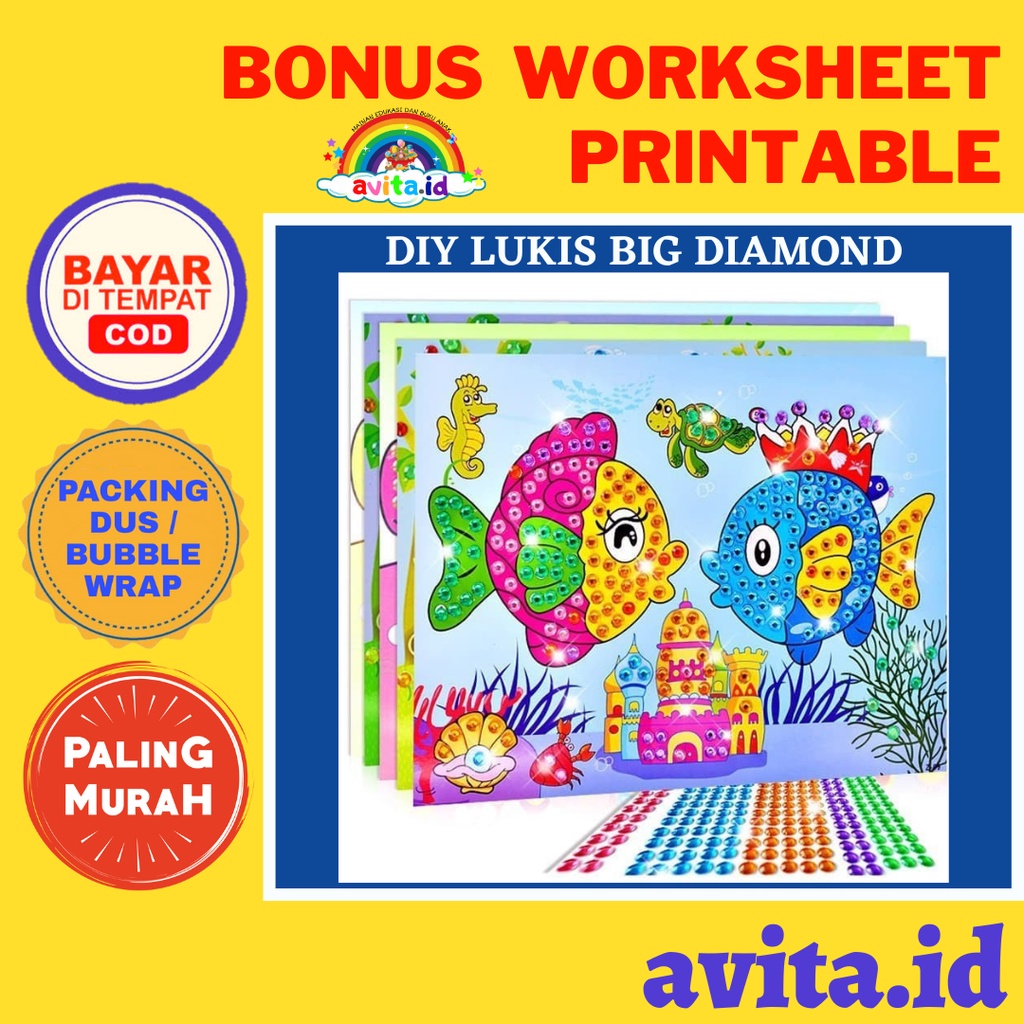Jual avita.id Mainan DIY Diamond / Mainan Edukasi Sticker Diamond ...