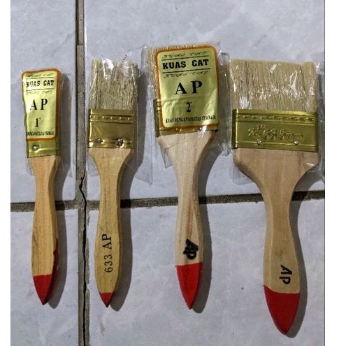 Jual Kuas murah koas cat paint brush 633 1 dim, 1 1/2, 2, 2 1/2, 3, 4 ...