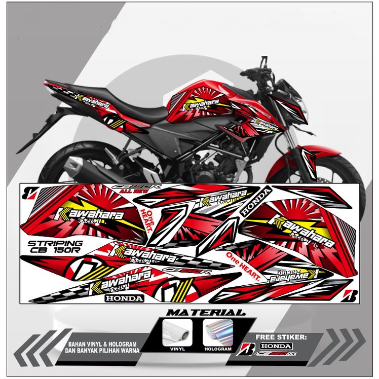 Jual Sticker Striping Lis Variasi CB 150 R V2 2015-2018 Desain Decal CB ...
