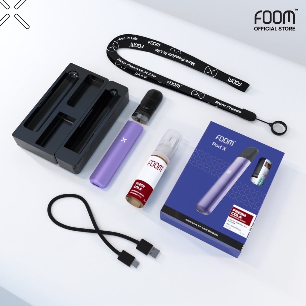 Jual FOOM POD X BUNDLING LIQUID (WILD PURPLE FRESH COLA 15ML) | Shopee ...