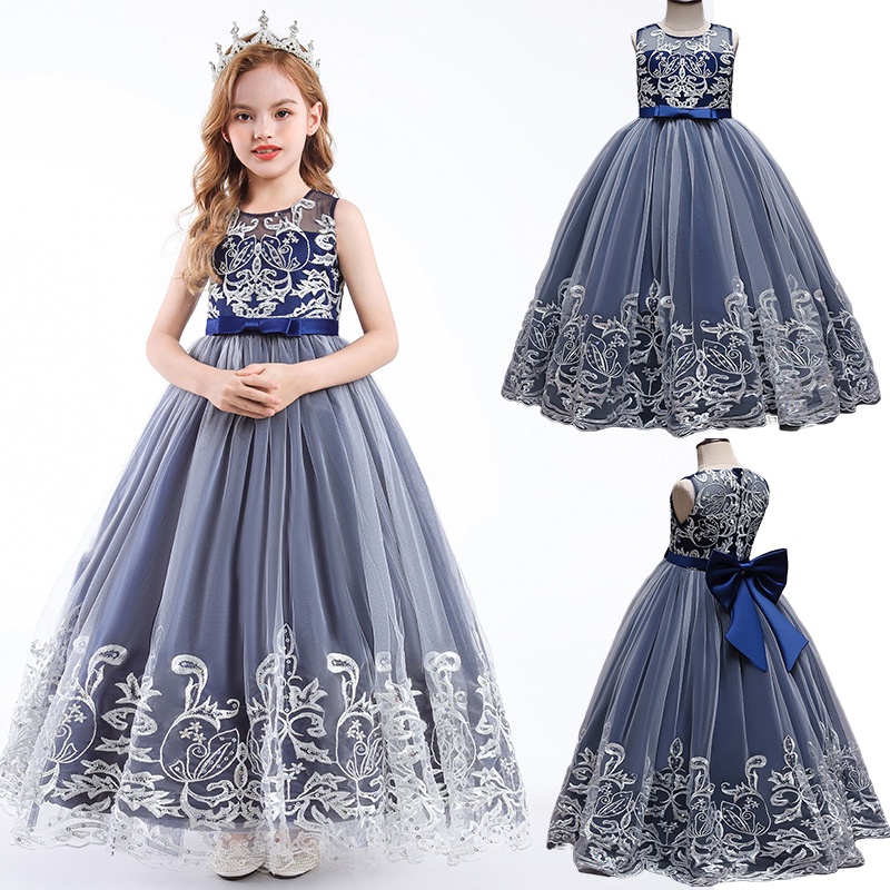 Jual Gadis Gaun Malam Formal Gaun Anak Gadis Anak Pakaian Bunga Pesta ...